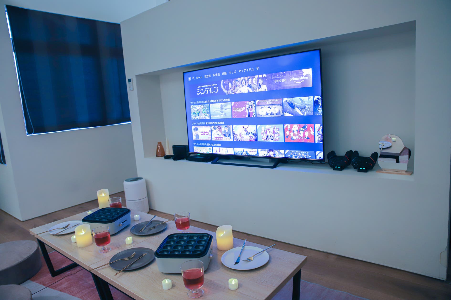 コスパ最強😍超デカTV/大人気ゲーム機＆動画視聴/ボドゲ＆マダミス/女子会・推し会/タコパ/デザイナーズ空間の写真12