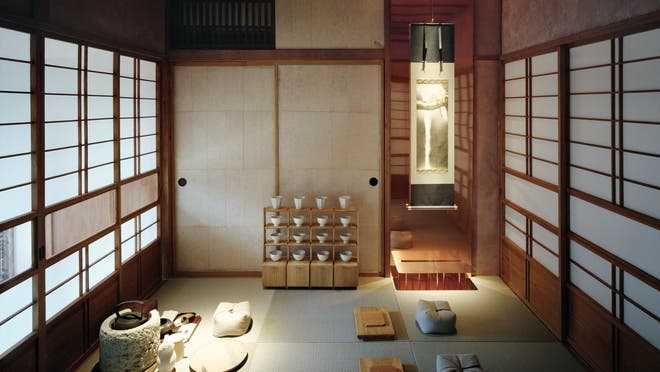 北品川駅から徒歩8分の庭付きモダンお茶室の写真1