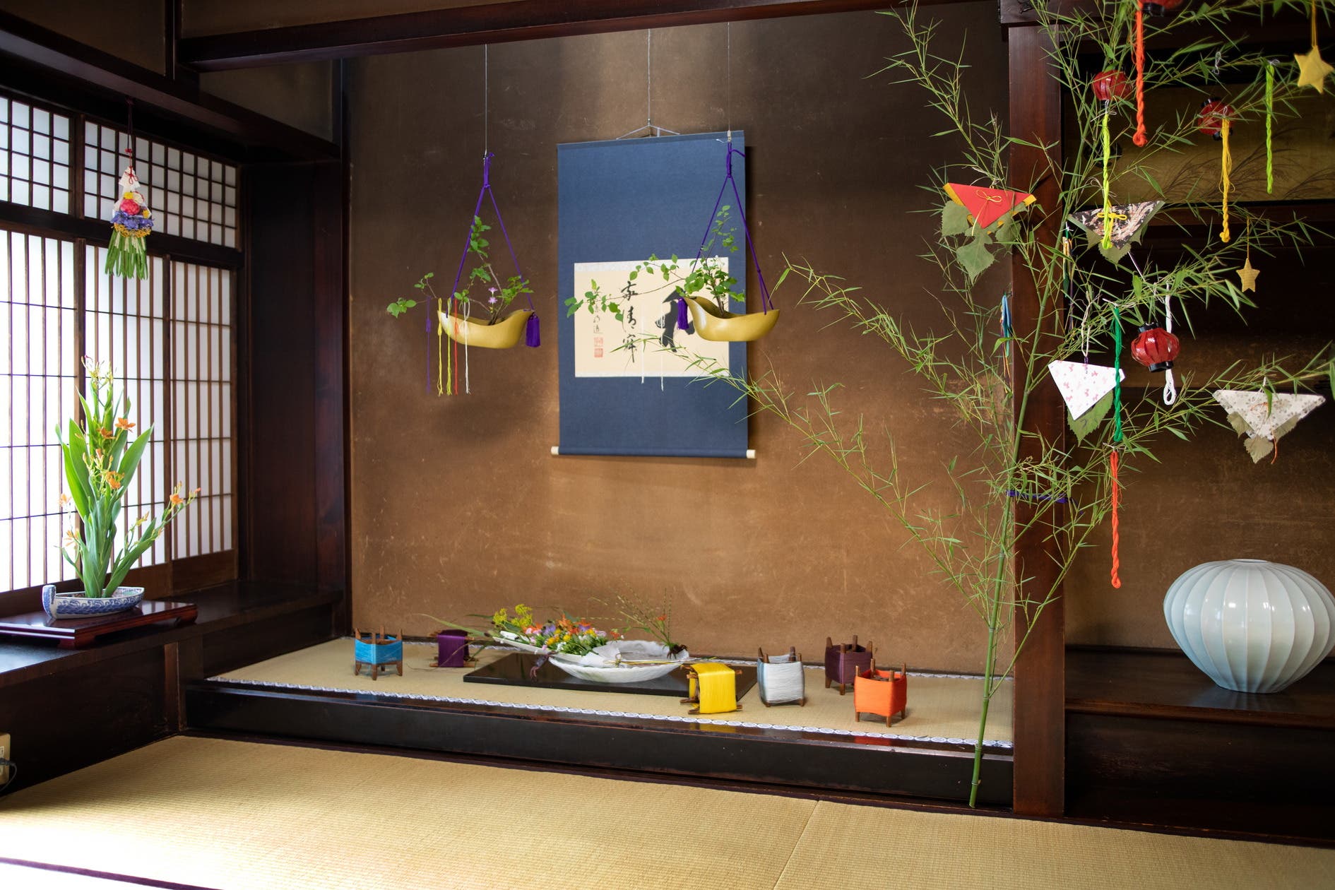 京間和室16畳。坪庭が美しい築200年の大型京町家ギャラリー「be京都」。イベント、講座、撮影などに！京都御所、同志社大近く。の写真20