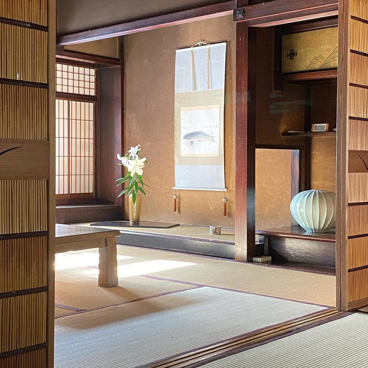 京間和室16畳。坪庭が美しい築200年の大型京町家ギャラリー「be京都」。イベント、講座、撮影などに！京都御所、同志社大近く。の写真22