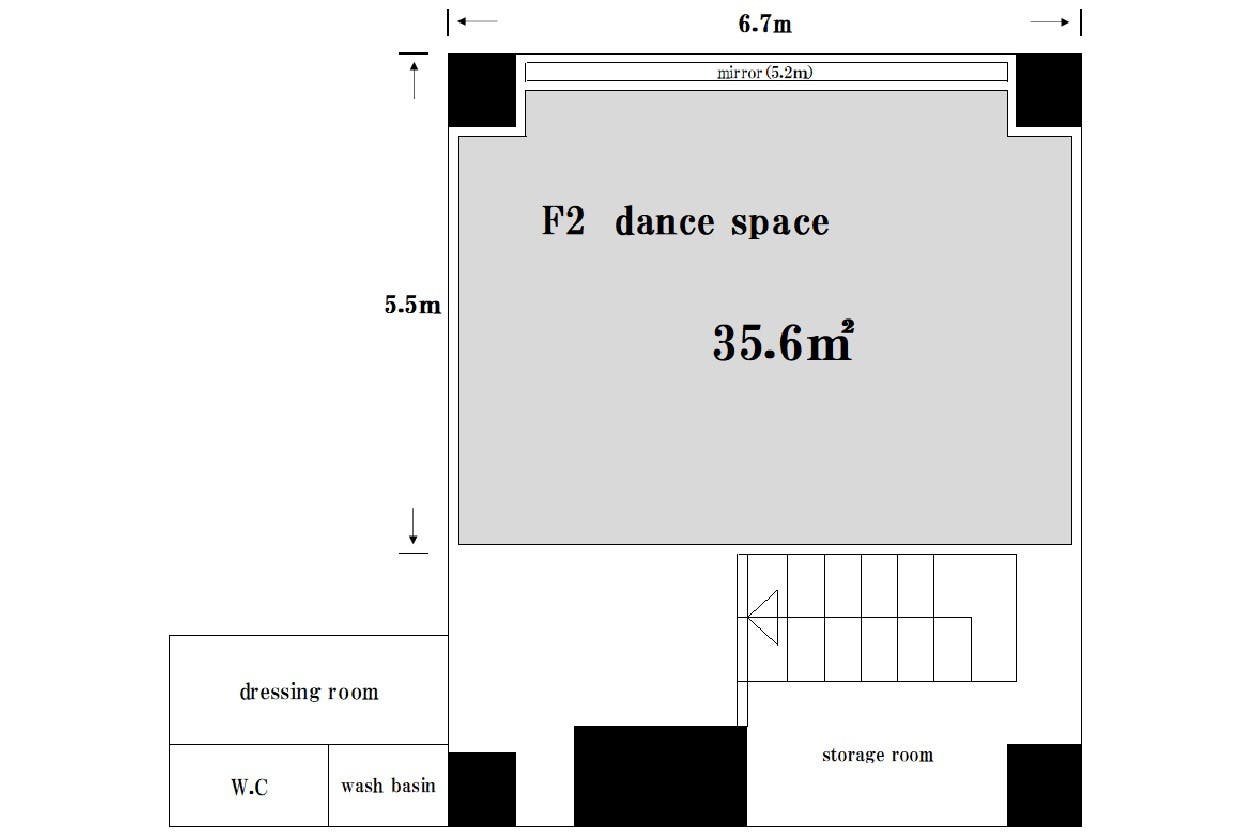 【久米川駅３０秒】駅近 × ほぼ真四角なスタジオ　多人数利用や様々な教室開講に最適なレンタルスタジオ‼の写真9