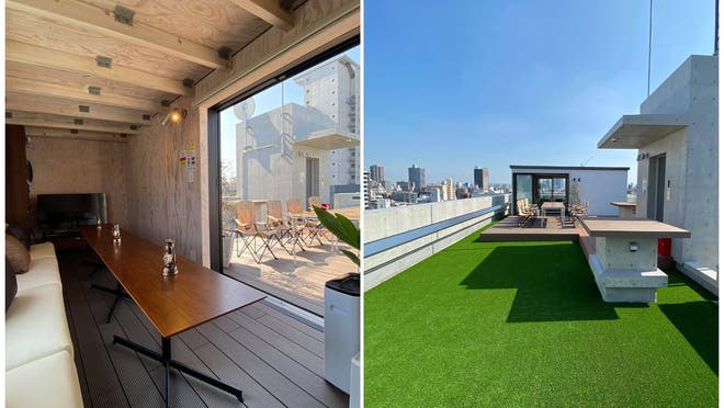 <南森町プライベートパーク>冷暖房完備コンテナ&緑あふれる庭付き✨夏でも快適!会議・セミナー・撮影に最適なプライベート空間の写真1