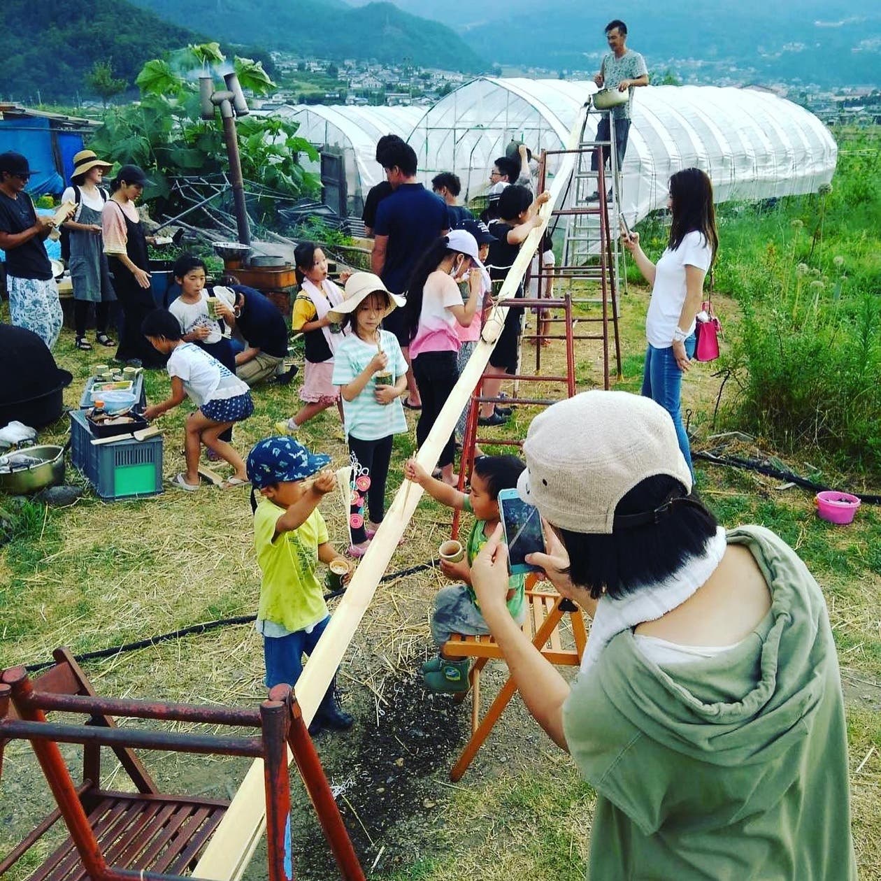 長野県千曲市 農園フリースペース！プライベートキャンプ、バーベキューパーティー、野外イベント、ワークショップ、リトリートなどの写真9