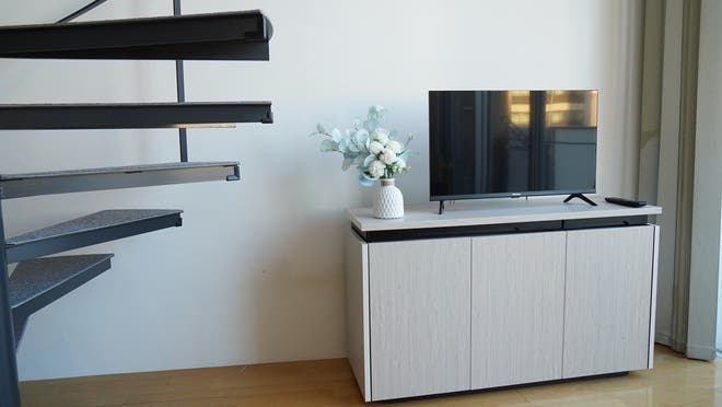 【大国町駅から徒歩3分】キッチン、ダイニング、リビング、天井高、オシャレなデザイナーズマンションで撮影、イベントやパーテイーにの写真4