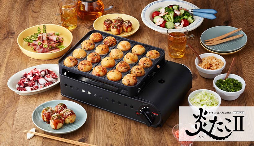 ガスのたこ焼き機セット&ガスボンベ一本の画像1