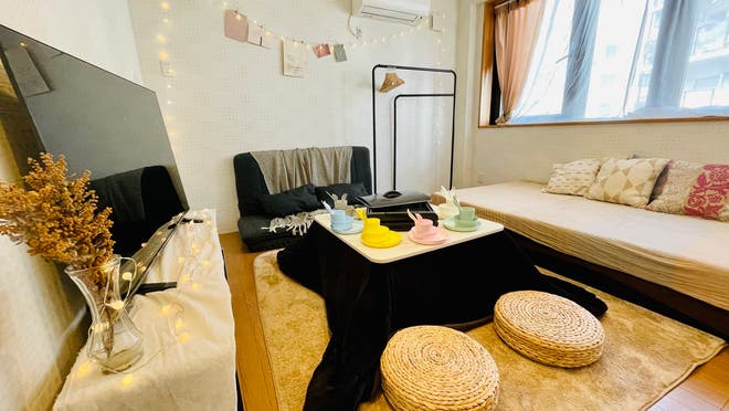 【JR大阪京橋5分】A301⏰24h当日予約可!キッチン/デイユース/個室/カップル/デート/誕生日会/ボドゲ会/鑑賞会/こたつの写真1