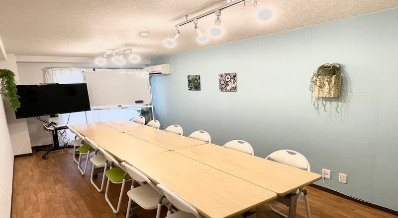 教室、テレワーク、各種セミナーに！12名利用可能・無料Wi-Fi利用可【K-plat綱島】【飲酒不可】