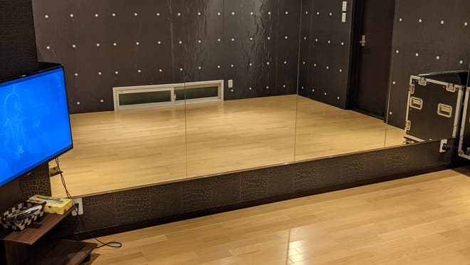 防音室で大型ミラーを備えており、ダンスや楽器演奏に最適なスペースです!の写真1