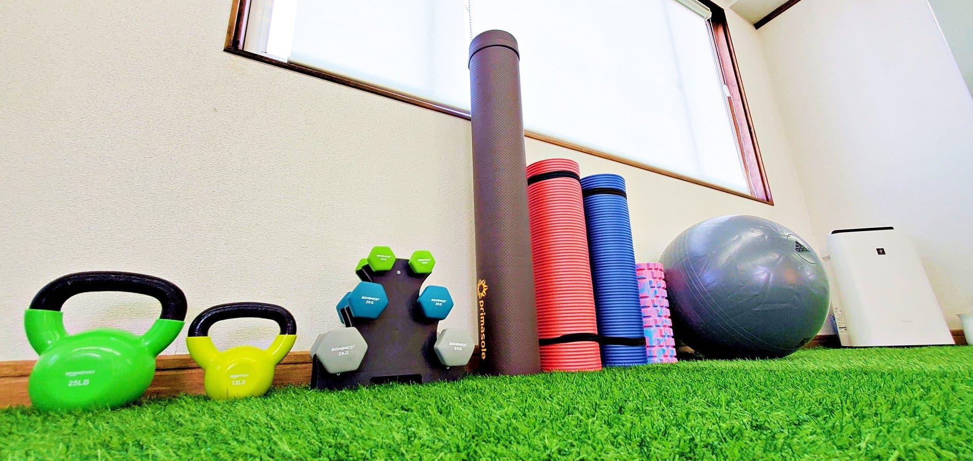 🌱芝生に寝転がれるレンタルジム🌱塩尻、松本のパーソナルトレーニングジム💪【貸し会議室】【ヨガ】【フィットネス】に｜カリマ塩尻の写真12