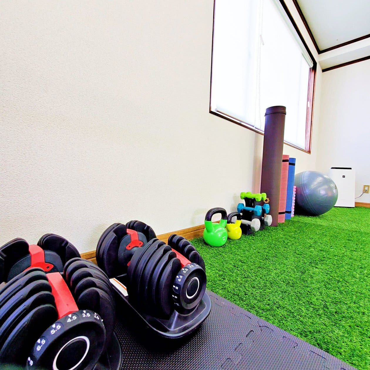 🌱芝生に寝転がれるレンタルジム🌱塩尻、松本のパーソナルトレーニングジム💪【貸し会議室】【ヨガ】【フィットネス】に｜カリマ塩尻の写真13