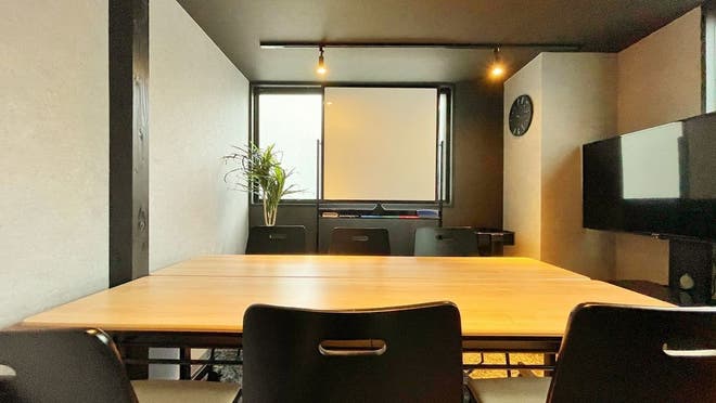 【静岡駅4分!10名利用可】綺麗な完全個室!WiFi・大型モニター・ホワイトボード全て無料!土足可!ふれあい貸し会議室 静岡Bの写真5