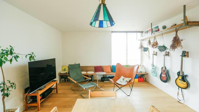 清澄白河駅から7分。酒屋付き住宅のリビングスペース。の写真2