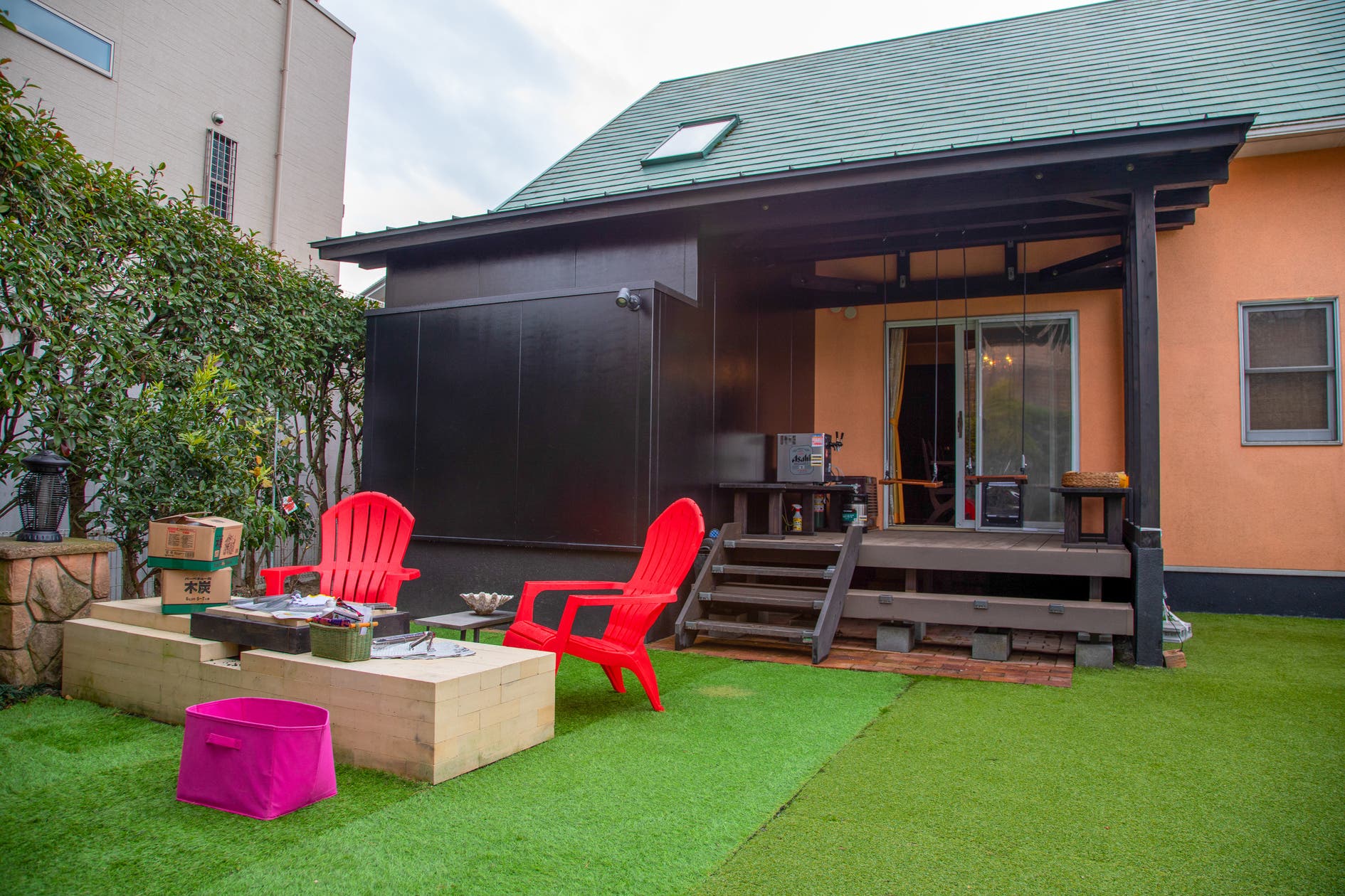 Japanese　Room（鬼滅の刃バージョン)＆テントとBBQができるお庭・P無料・看板犬バニラ・ミルクのお出迎え💛の写真28