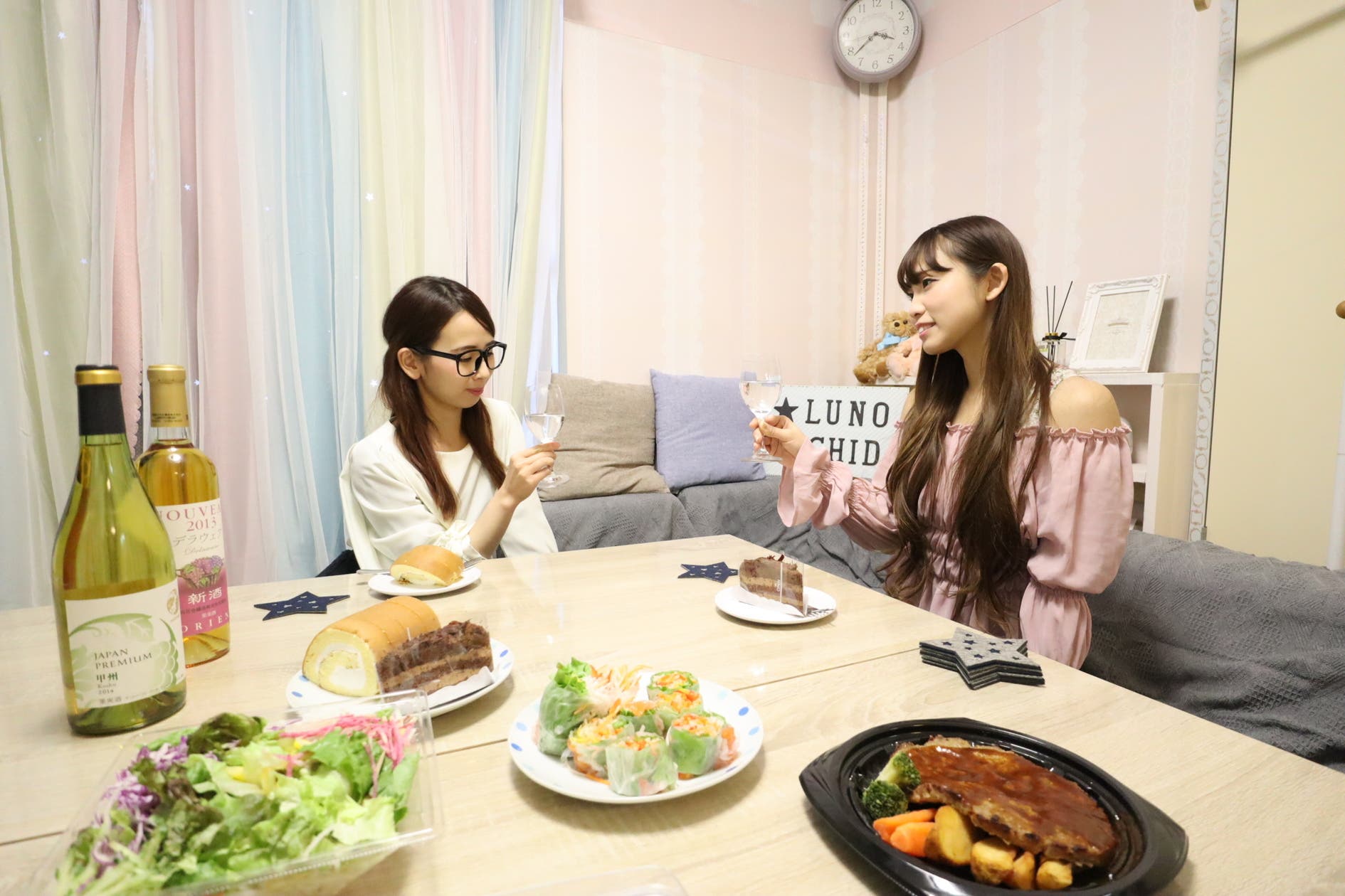 姫系・ガーリー系🎀カワイイ＆キラキラ女子部屋✨🍷Ｘ’mas/女子会/誕生会/📷撮影向き★大型TV/カードゲームの写真6
