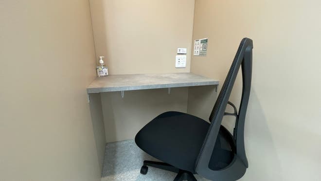 <RemoteworkBOX SKYLE店【No.1】>完全個室⭐️Wi-Fi無料!テレワーク/Zoom/自習の写真2