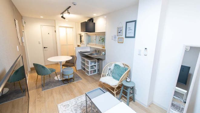 【騒ぎ放題🎉🎉🎉】【シャワー無料🚿】お家デート💕パーティ✨韓流🇰🇷癒し系の可愛いくすみ色のお部屋✨渋谷のど真ん中🏩の写真6