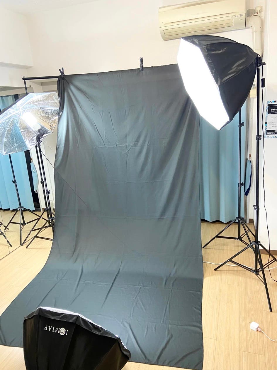 撮影機材一式(ライト×２、パラソル×２ 背景布×３ 、反射板)(プロモーションリンクの方は選択不要)の画像4