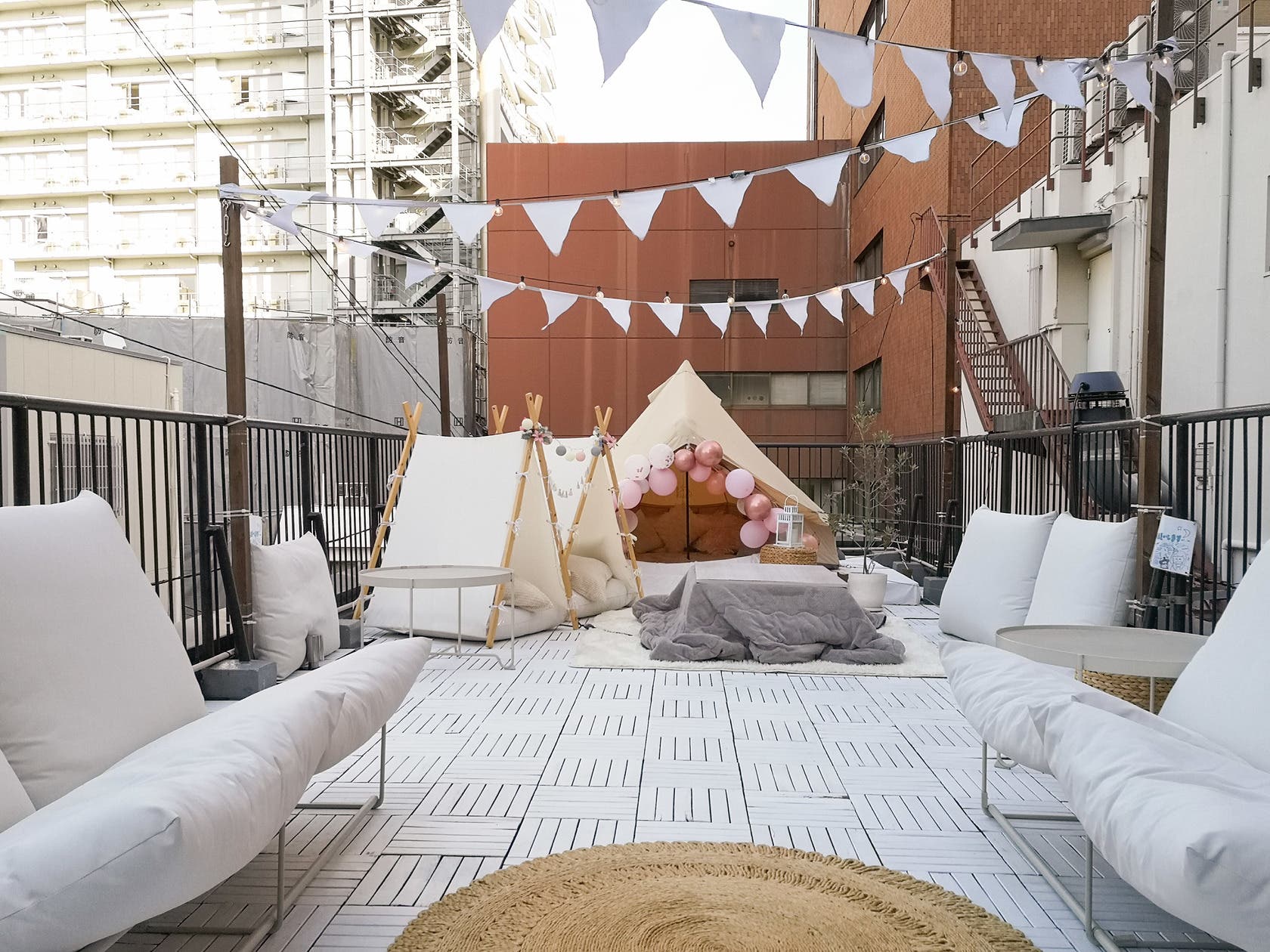 【THE DECK】元町駅4分🌴Coastal Boho × Glamping🌴オシャレな貸切屋上スペース♪の写真8
