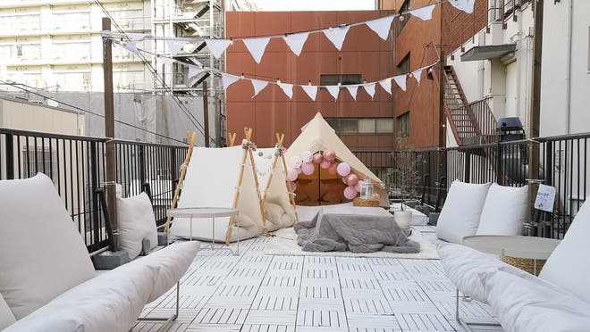 【THE DECK】元町駅4分🌴Coastal Boho × Glamping🌴オシャレな貸切屋上スペース♪の写真8