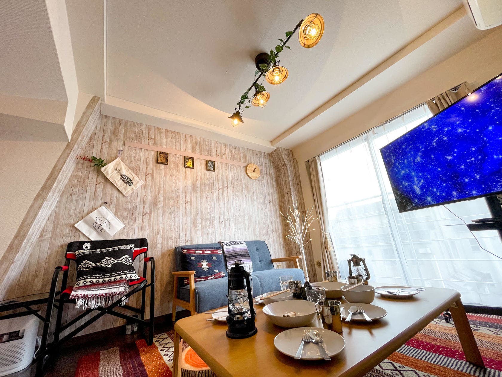 ⛄冬割❄大人気ゲーム機無料🎮【Wood Space立川】立川駅5分🚃2名以下特価💖グランピング✨キッチン🍽50型TV📺の写真12