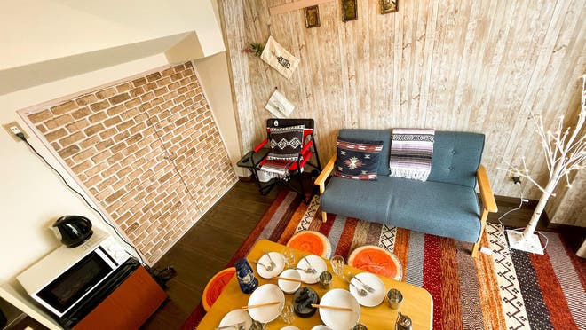 ⛄冬割❄大人気ゲーム機無料🎮【Wood Space立川】立川駅5分🚃2名以下特価💖グランピング✨キッチン🍽50型TV📺の写真13