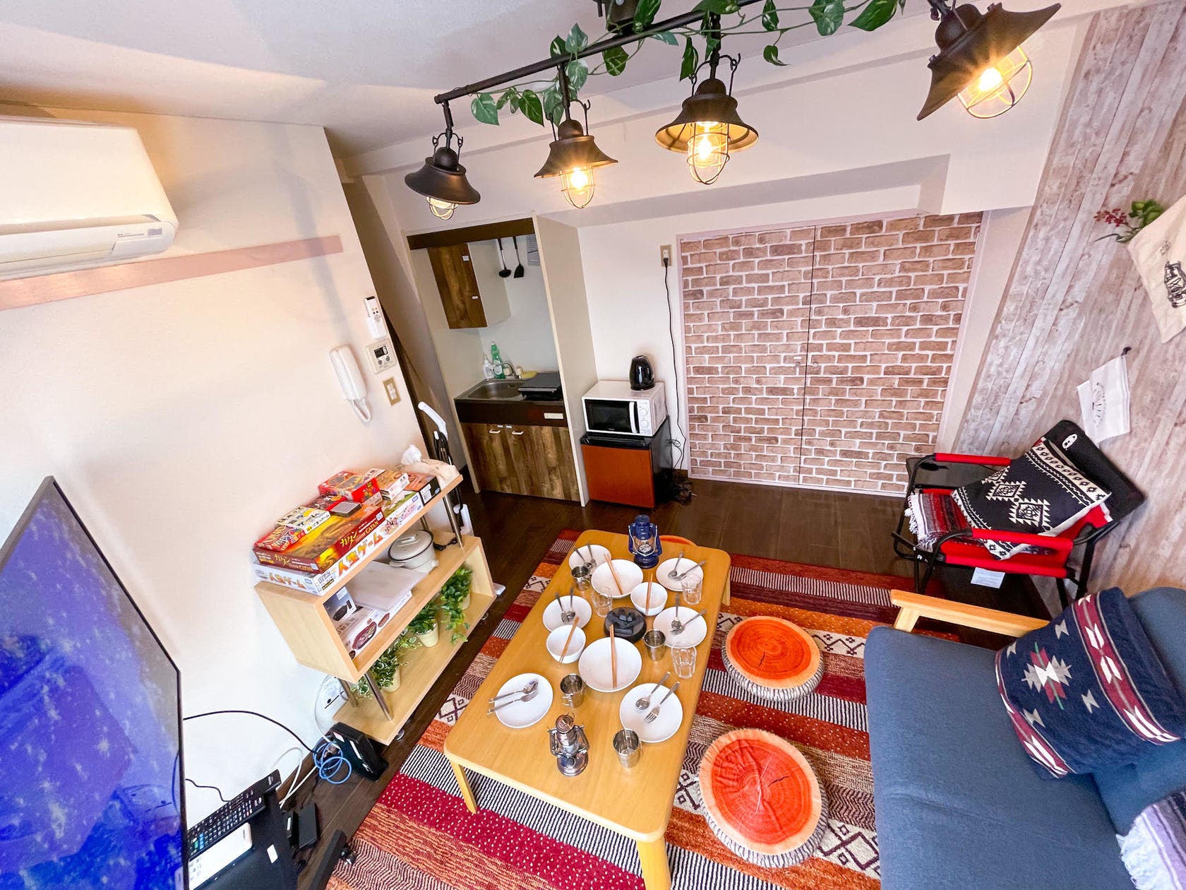 ⛄冬割❄大人気ゲーム機無料🎮【Wood Space立川】立川駅5分🚃2名以下特価💖グランピング✨キッチン🍽50型TV📺の写真9