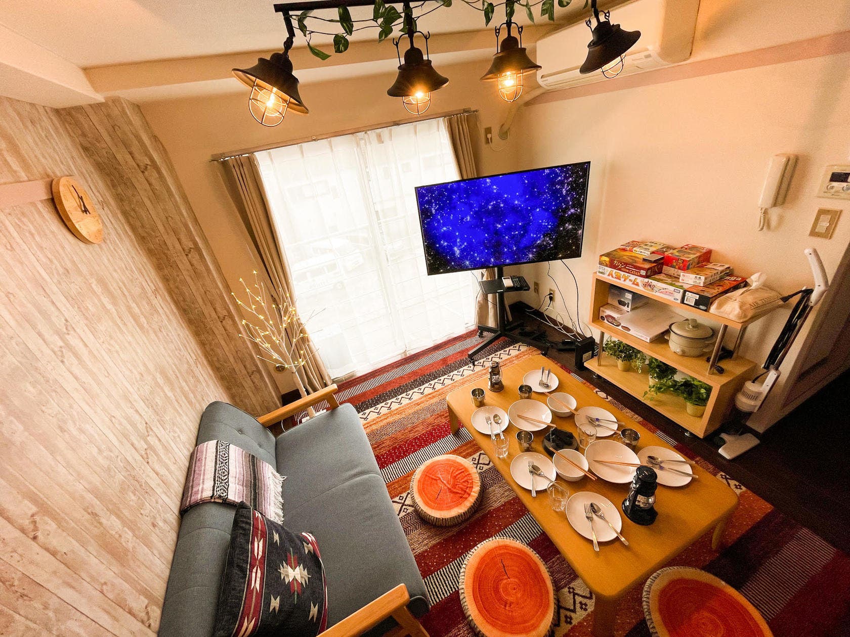 ⛄冬割❄大人気ゲーム機無料🎮【Wood Space立川】立川駅5分🚃2名以下特価💖グランピング✨キッチン🍽50型TV📺の写真7