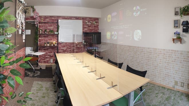 【吉祥寺2分・飛沫対策アクリル板】✨角部屋😆温水便座👞土足可・ホワイトボード2台・プロジェクター・椅子16脚・無人貸し会議室48の写真11