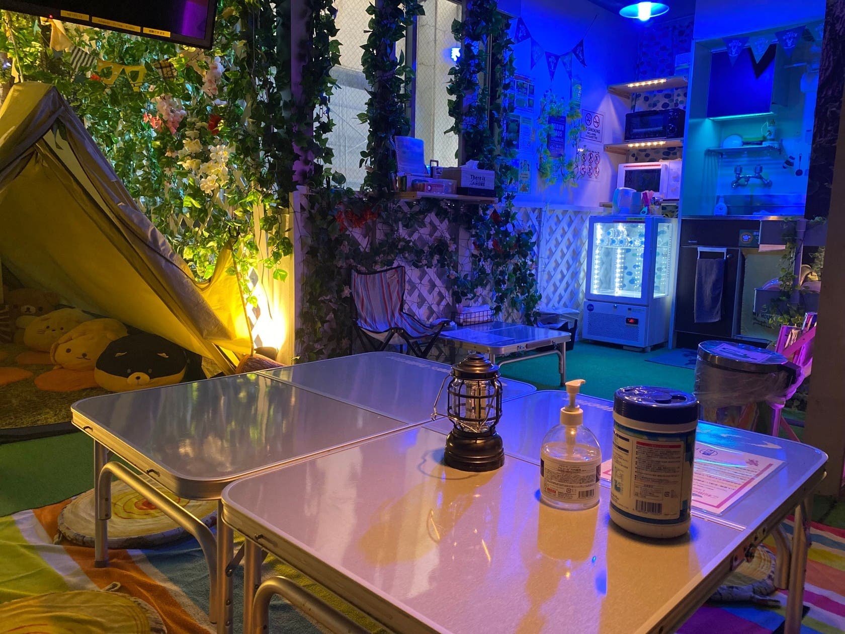 ⛺テントとワタシ⛺☆雨の日でも室内で手ぶらで本格的なキャンプ体験が楽しめます。☆Netflix完備☆の写真25