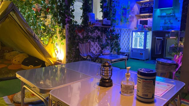 ⛺テントとワタシ⛺☆雨の日でも室内で手ぶらで本格的なキャンプ体験が楽しめます。☆Netflix完備☆の写真25