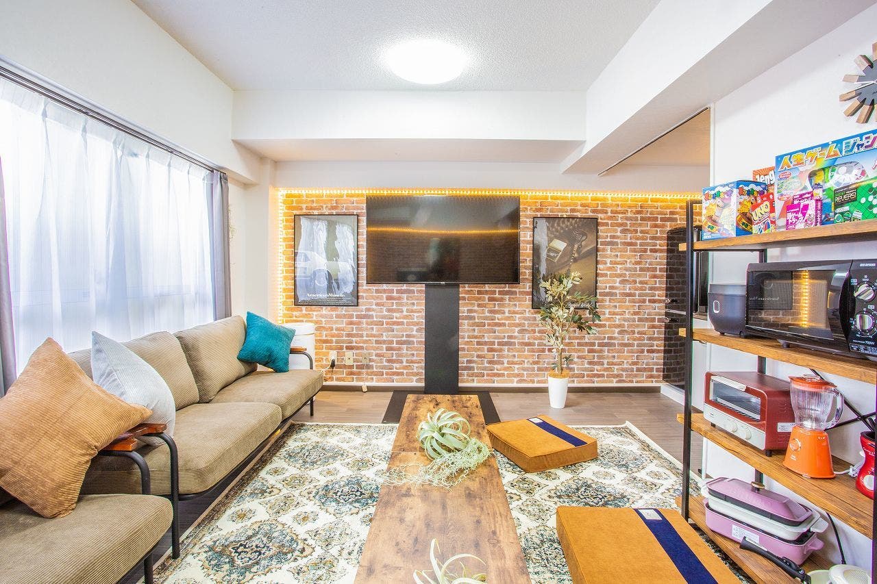 【東新宿駅2分！】綺麗な室内！WiFi・テレビ・冷蔵庫・調理器具・食器完備！コモンズレンタルスペース 東新宿２の写真5