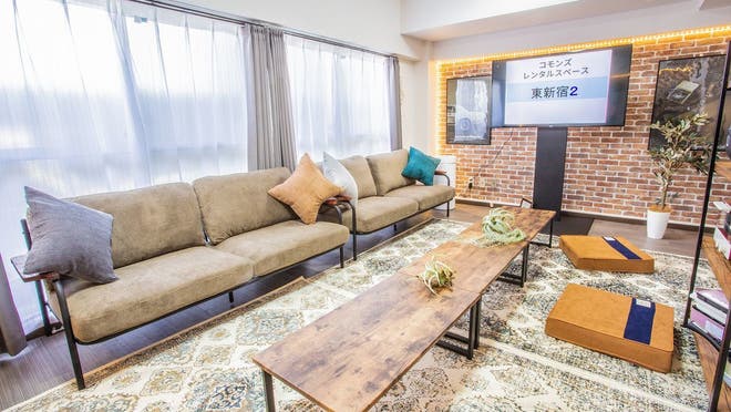 【東新宿駅2分!】綺麗な室内!WiFi・テレビ・冷蔵庫・調理器具・食器完備!コモンズレンタルスペース 東新宿2の写真6