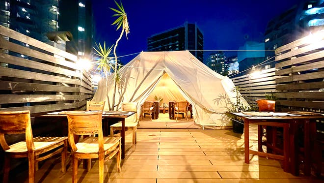 恵比寿の中心でBBQ! レンタルグランピングスペース。の写真1