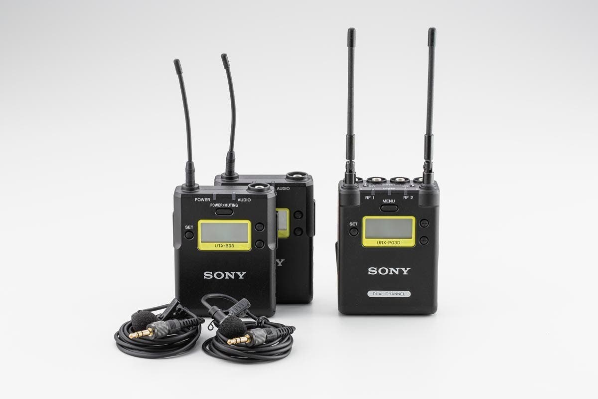 【マイク類】Sony ワイヤレスピンマイクセット（URX-P03D＋UTX-B03）の画像1