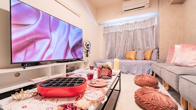 【🎀ドールズ四条河原町】電飾ありのピンクツリー🎄🩷駅近✨14人♡24時間⏰高機能プロジェクター&スクリーン🆕の写真14