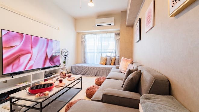 【🎀ドールズ四条河原町】電飾ありのピンクツリー🎄🩷駅近✨14人♡24時間⏰高機能プロジェクター&スクリーン🆕の写真3