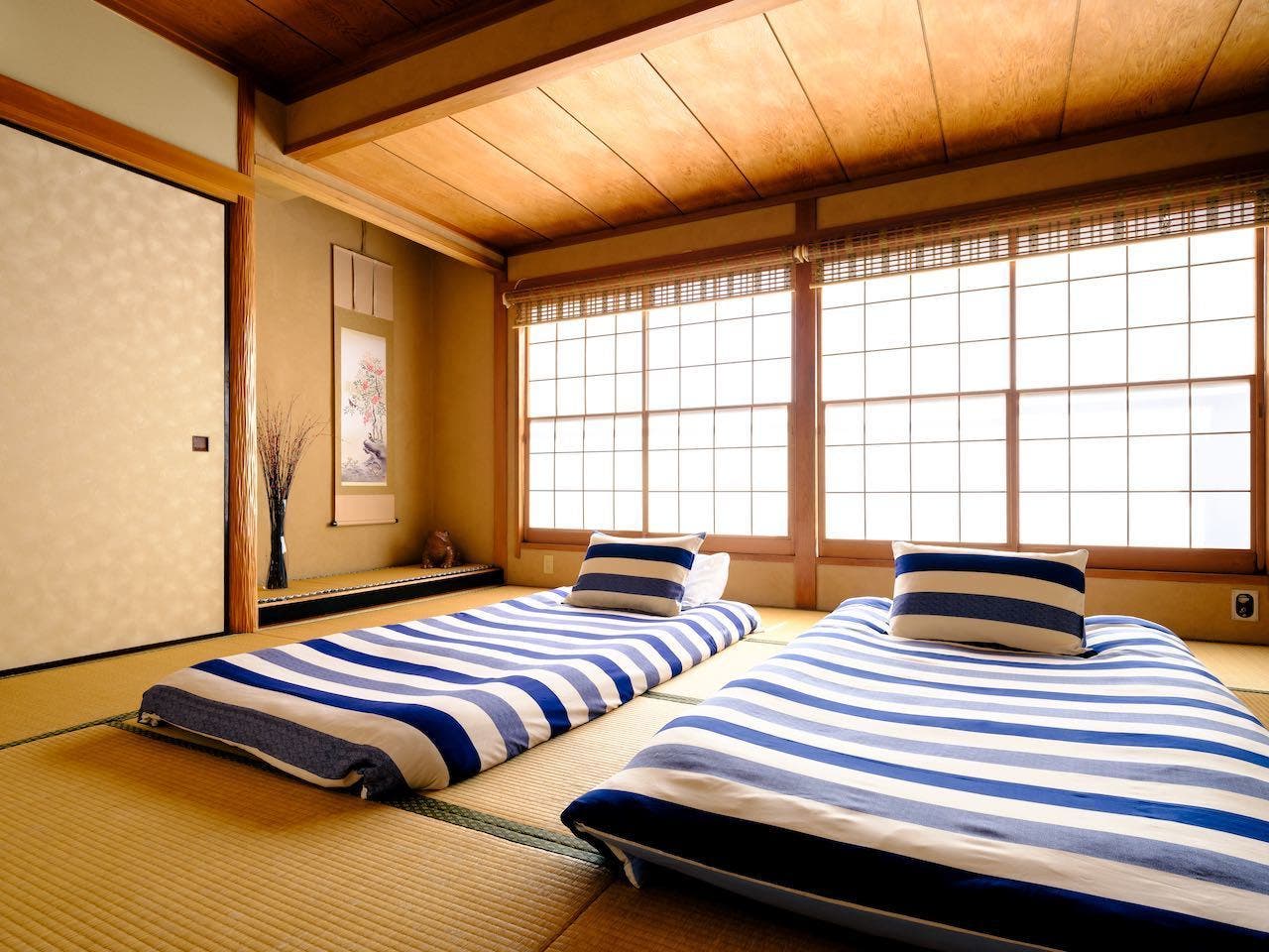 大和室設置可能　布団セット（シングル）一式（撮影利用のみ）の画像1