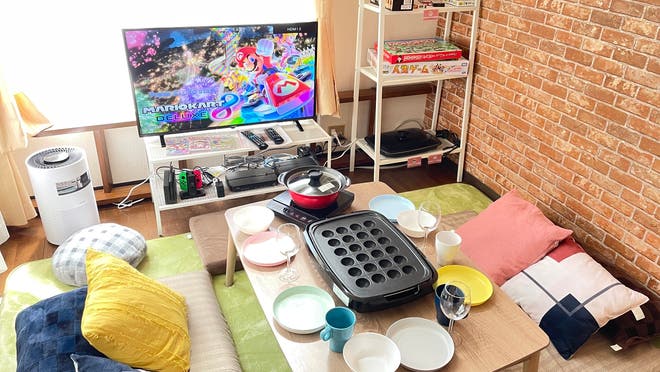 【U-SPACE立川1】こたつ♨️Switch🎮 Netflix視聴可🎬焼肉🍖鍋パ🫕たこパ🐙ゴロゴロ💤 鑑賞会🎥の写真23