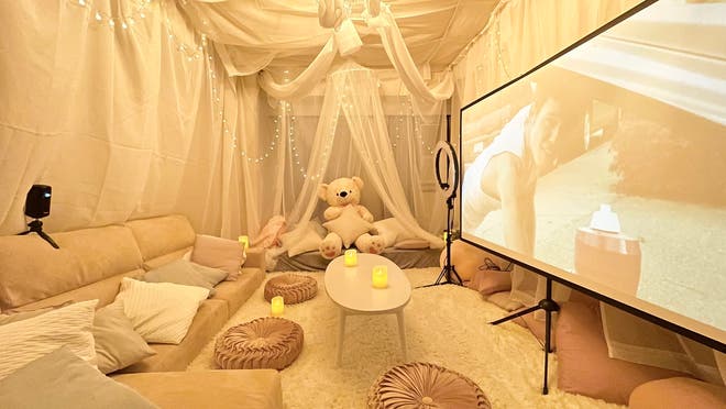 【アソシア-reve新栄】夢のようなお部屋⭐️大型80㌅スクリーン🎬Netflix/Hulu見放題🍿女子会・推し活❤️の写真12