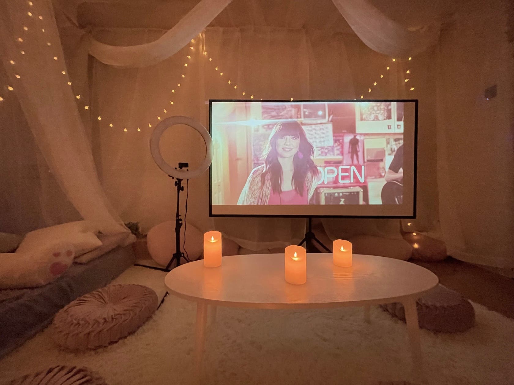 【アソシア-reve新栄】夢のようなお部屋⭐️大型80㌅スクリーン🎬Netflix/Hulu見放題🍿女子会・推し活❤️の写真8