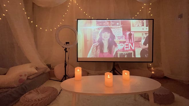 【アソシア-reve新栄】夢のようなお部屋⭐️大型80㌅スクリーン🎬Netflix/Hulu見放題🍿女子会・推し活❤️の写真8