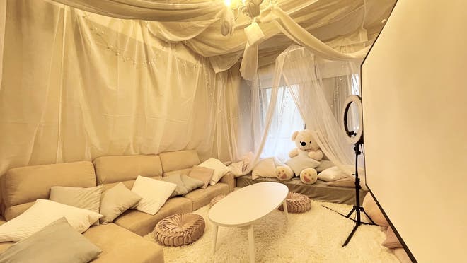 【アソシア-reve新栄】夢のようなお部屋⭐️大型80㌅スクリーン🎬Netflix/Hulu見放題🍿女子会・推し活❤️の写真10