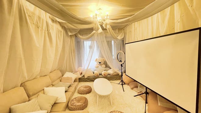 【アソシア-reve新栄】夢のようなお部屋⭐️大型80㌅スクリーン🎬Netflix/Hulu見放題🍿女子会・推し活❤️の写真11