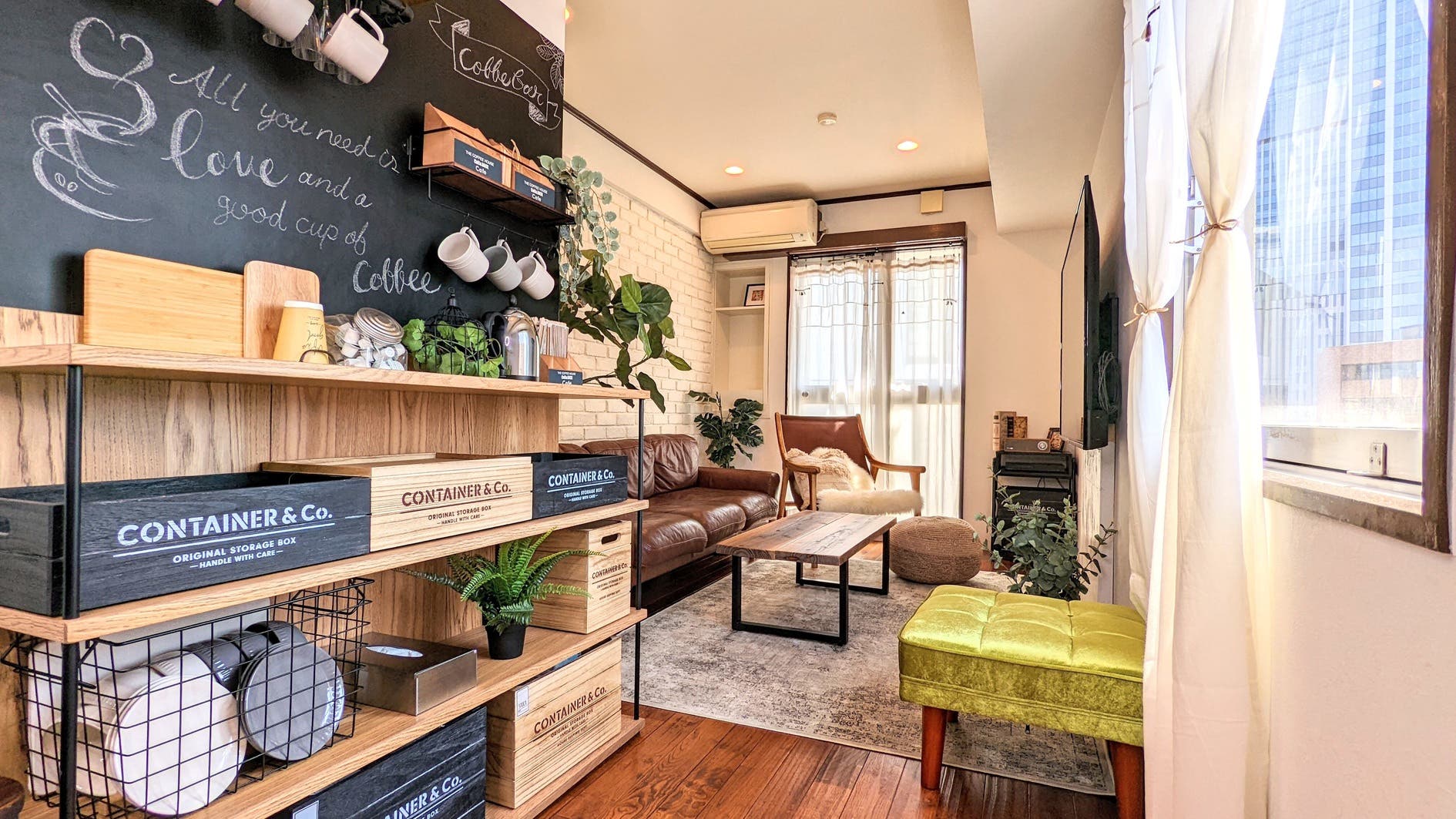 名駅２分《直前割》30%off❗️Netflixが見れるオシャレ部屋✨/デートスポット/無料Coffee bar/65📺💿撮影の写真8