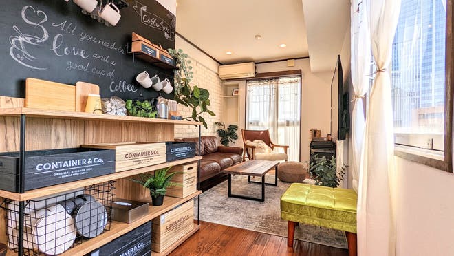 名駅2分《直前割》30%off❗️Netflixが見れるオシャレ部屋✨/デートスポット/無料Coffee bar/65📺💿撮影の写真8