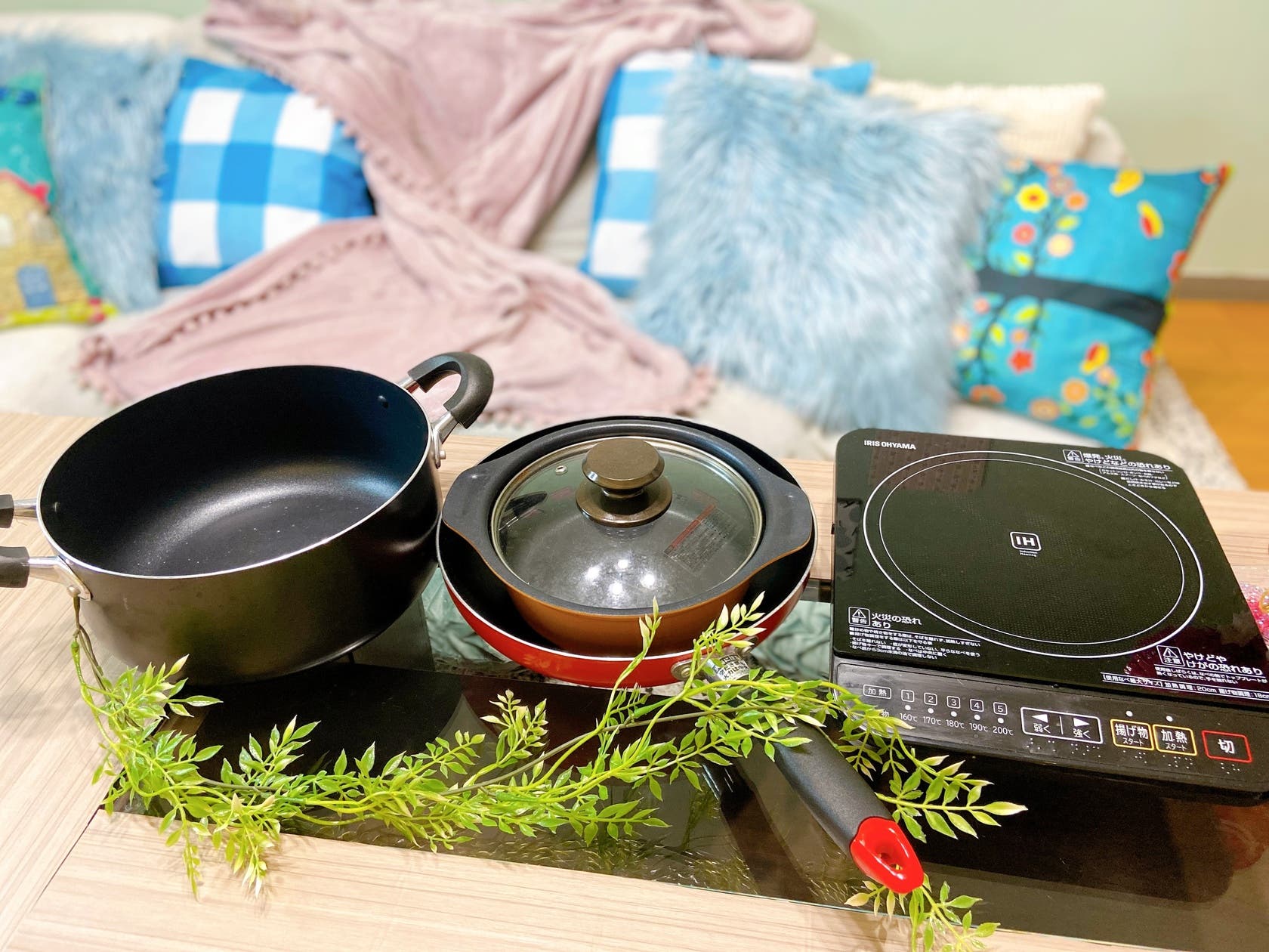 【今だけ無料】卓上IHコンロ＆お鍋セット(鍋パにどうぞ♬)の画像1