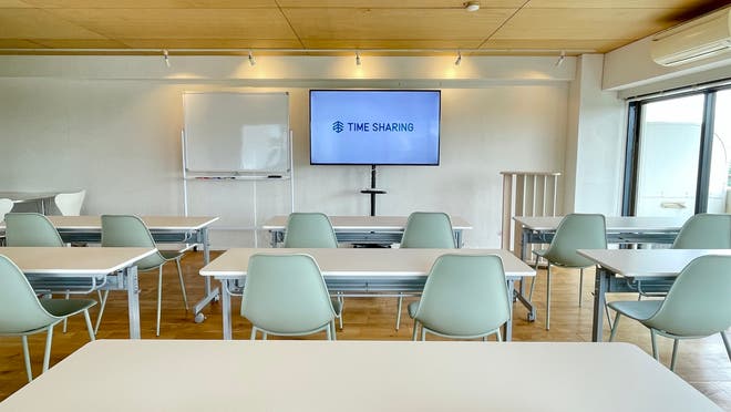 1001【新宿御苑前駅2分】4000円/1h★自然いっぱいの眺望×10階◎備品全て無料・最大23名着席可のおしゃれスペース♪の写真8