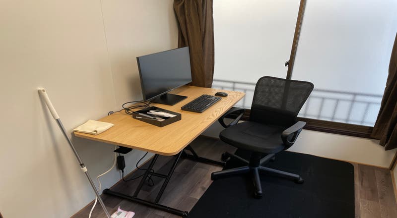 【204号室】【仕事・自習室】東高円寺駅6分 2F角部屋・光回線・4kディスプレイ・24h利用可