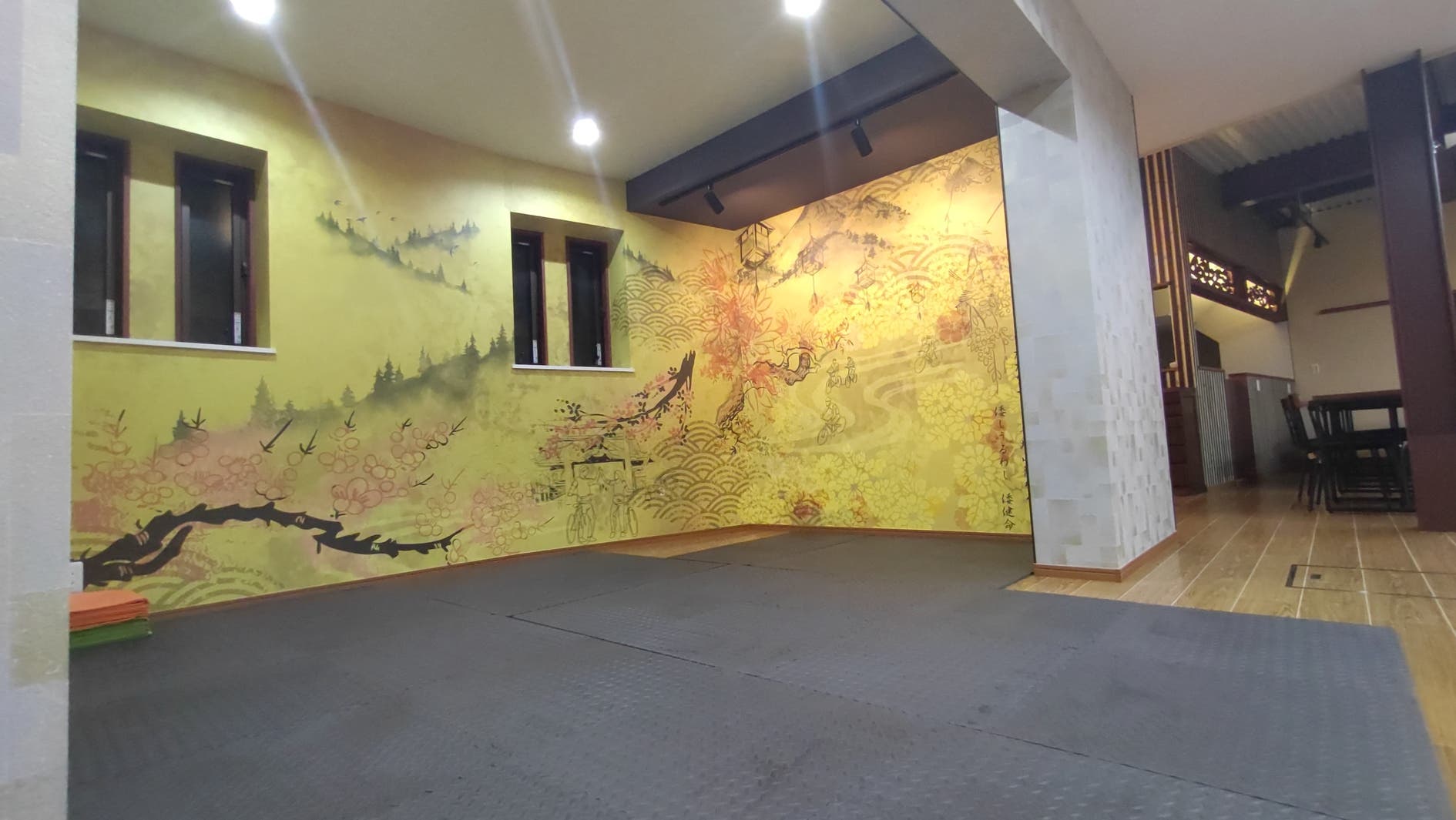 近鉄・JR桜井駅から徒歩5分　約80㎡オールフローリングで壁面鏡張り、天井高2.7ｍ、インスタ映えするお洒落な空間の写真11