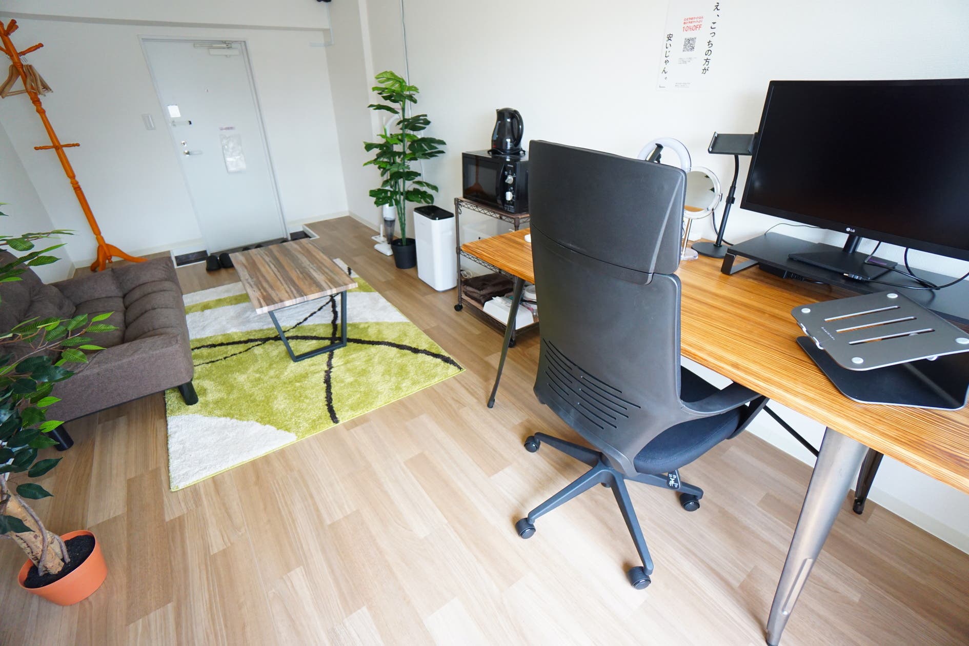 光回線導入⭐️＜初台ミニマルオフィス403＞完全個室✨モニター/Wi-Fiあり！テレワーク/リモートワーク/Web会議/作業場所の写真9